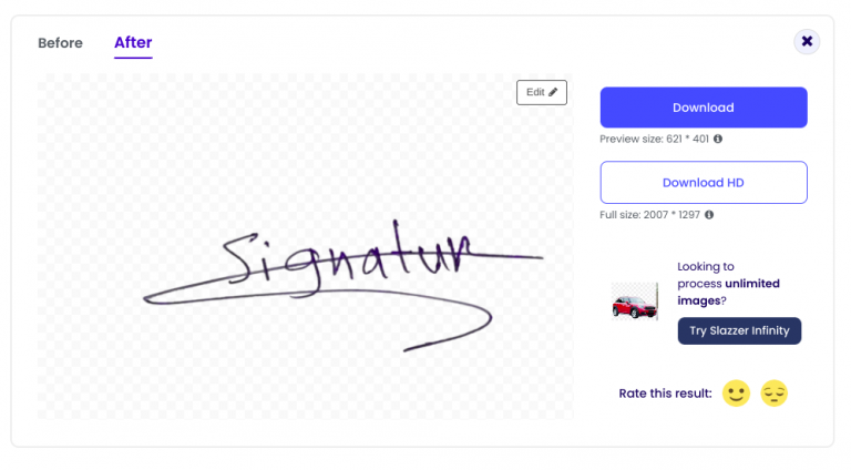 Remove Signature Background and use it in PDFs, Google Docs, Email, and ...